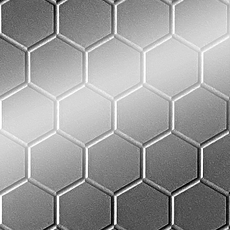 Hex Tile MirroFlex 4x8 Glue Up PVC 3D Wall Panels