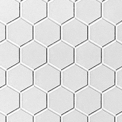 Hex Tile MirroFlex 4x8 Glue Up PVC 3D Wall Panels