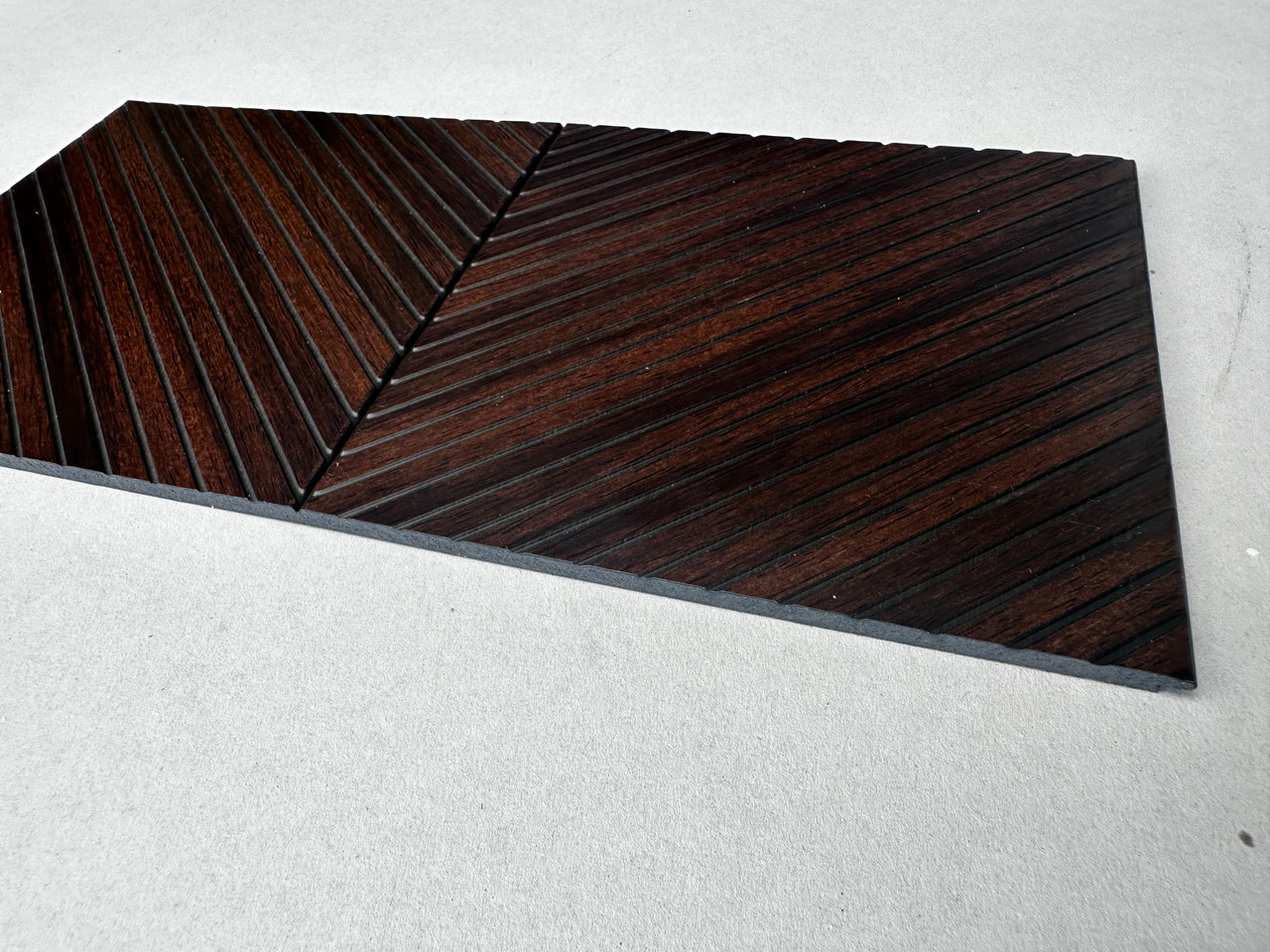 Fan Leaf Polystyrene Wood Slat Wall Panels 112x12" | DCT