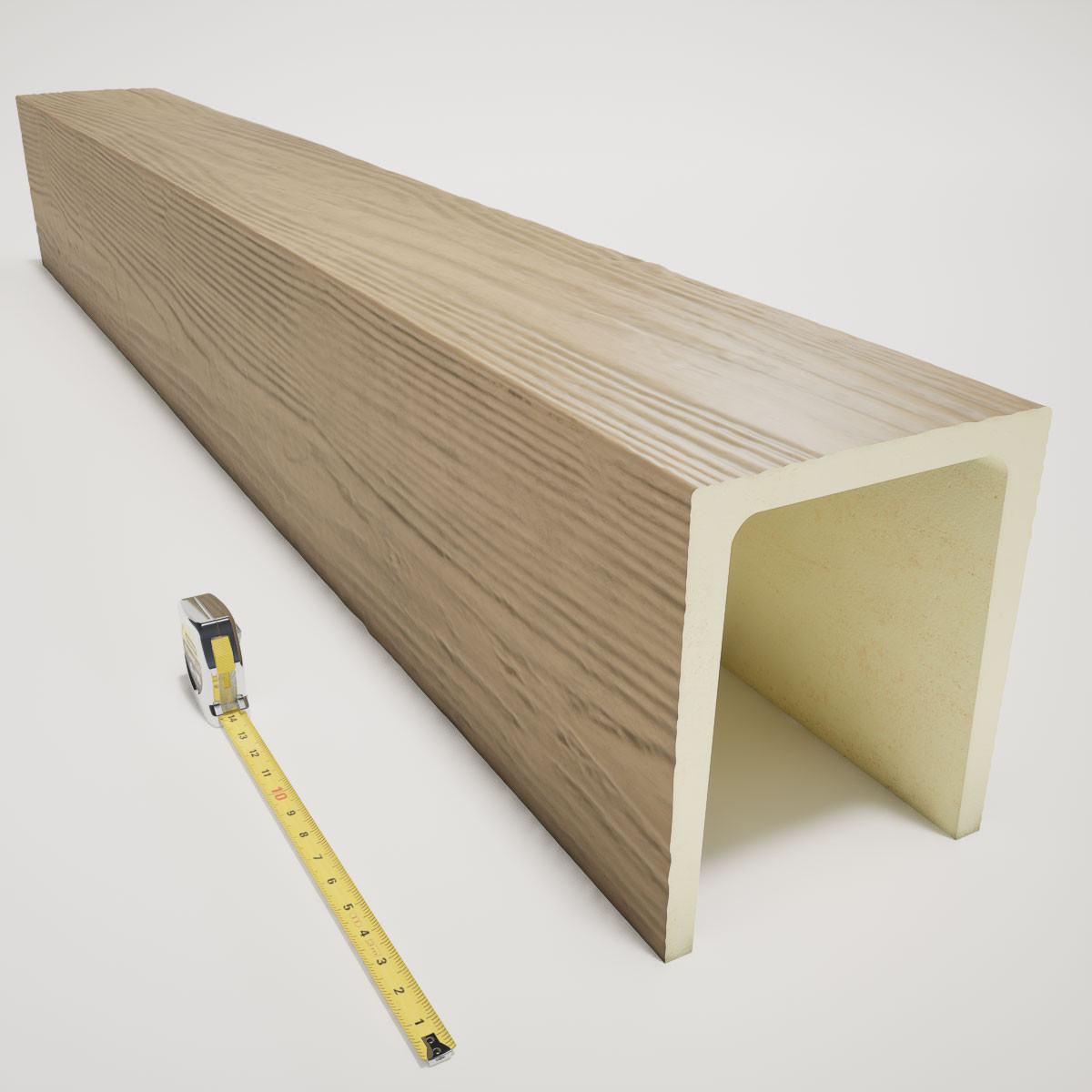 Heritage Faux Wood Ceiling Beams - 3-Sided & 10 ft. Length
