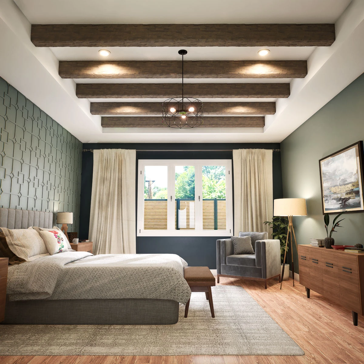 Heritage Faux Wood Ceiling Beams - 3-Sided & 16 ft. Length