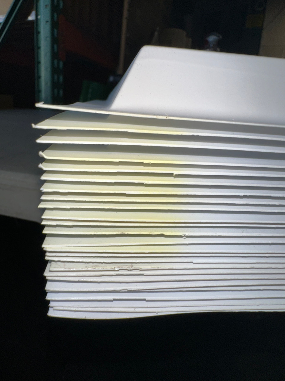 LOT # 3013 #233 White Matte 24x24 (100 SQ FT) 25 PCS Glue up / Drop In ...