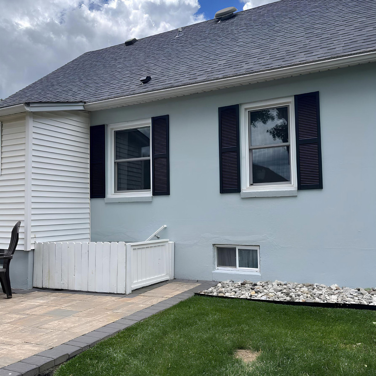 Lifetime Vinyl, Open Louver Window Shutters, w/Installation Shutter-Lok ...