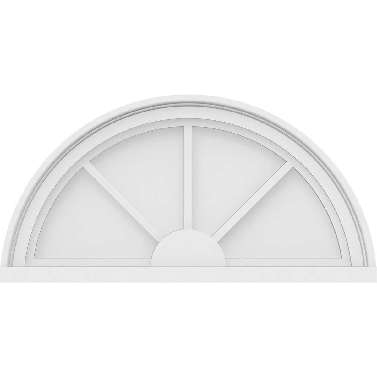 Half Round Architectural Grade PVC Pediment