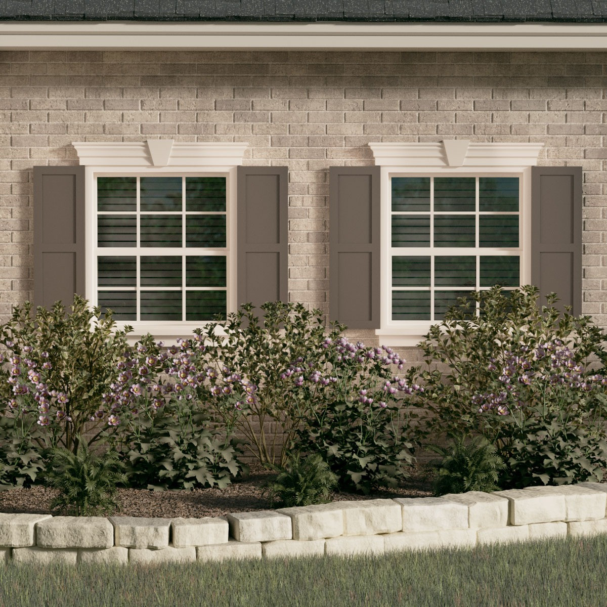 EnduraCore Composite Two Equal Flat Panel Shutters (Per Pair)