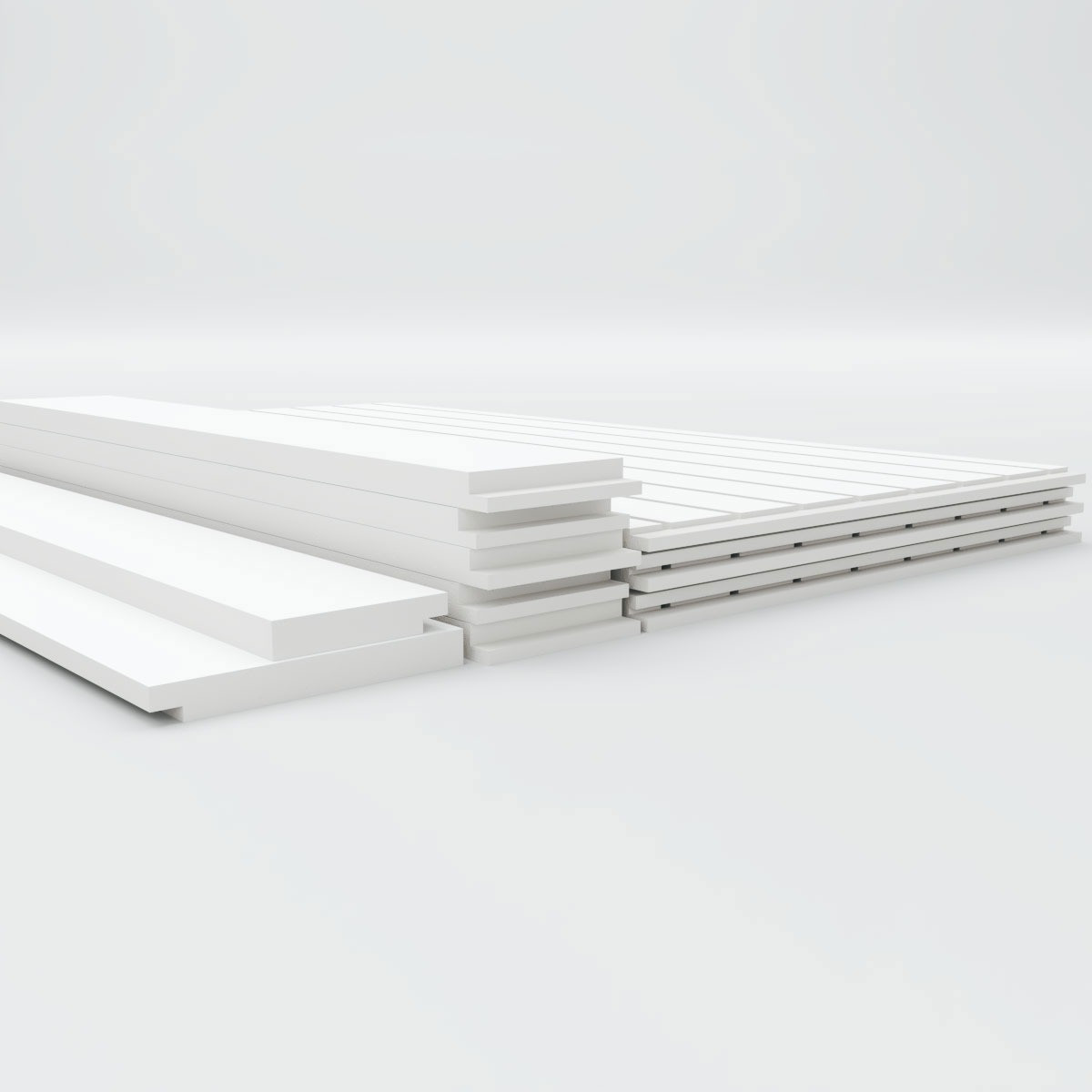 Framed Beadboard PVC Wainscot Paneling Kit