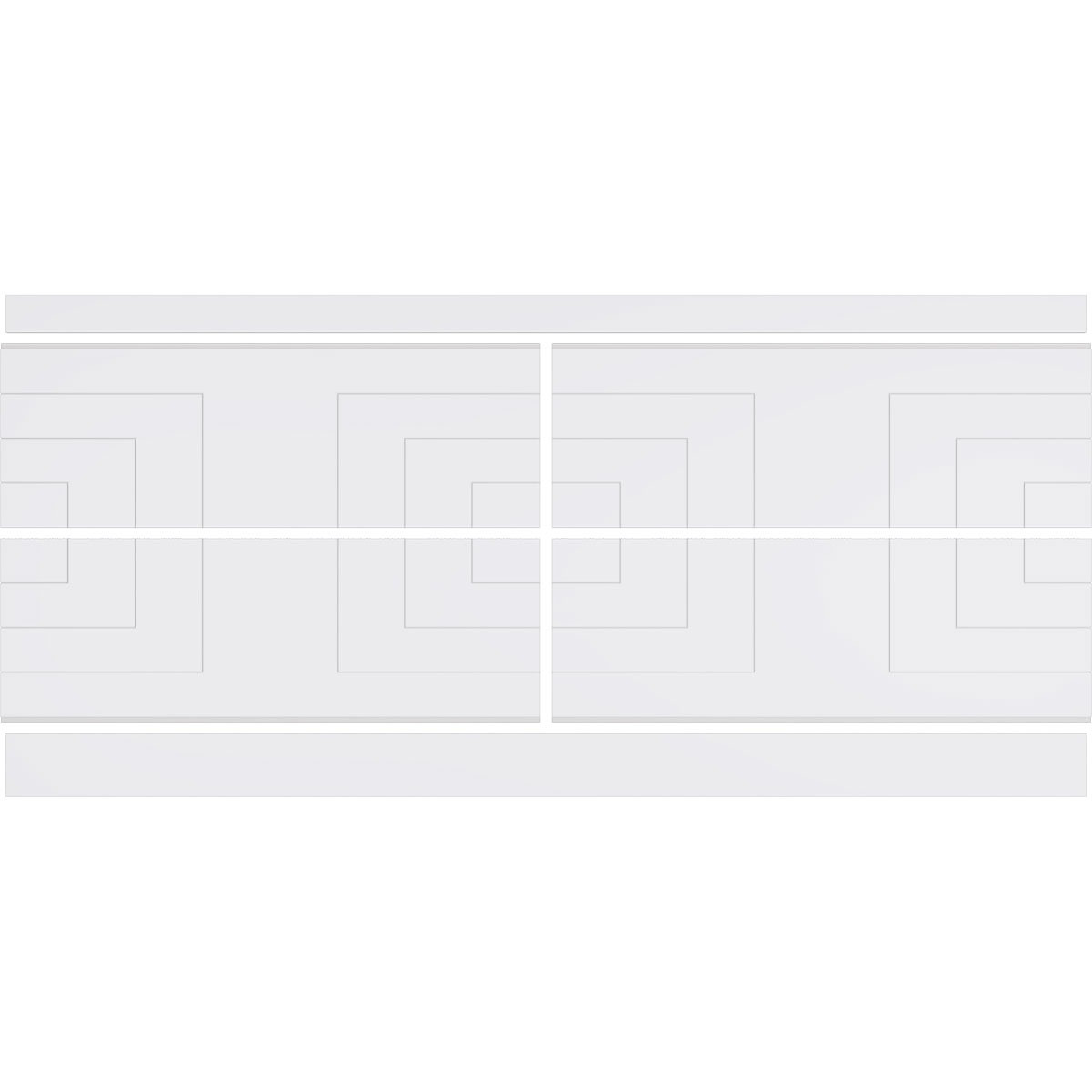 Mid Century Modern PVC Wainscot Paneling Kit