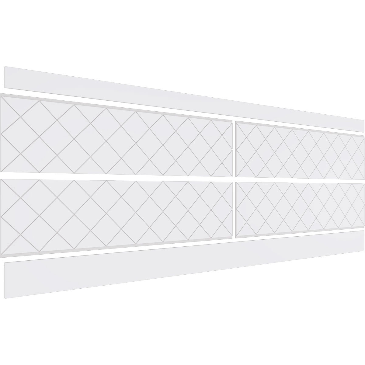 Checkerboard PVC Wainscot Paneling Kit