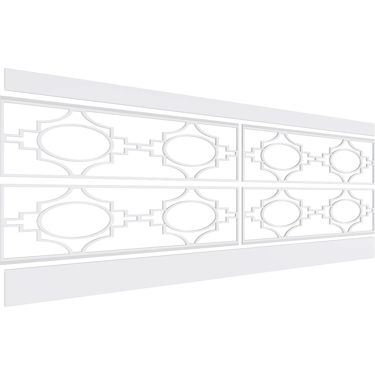 Gypsum PVC Wainscot Paneling Kit