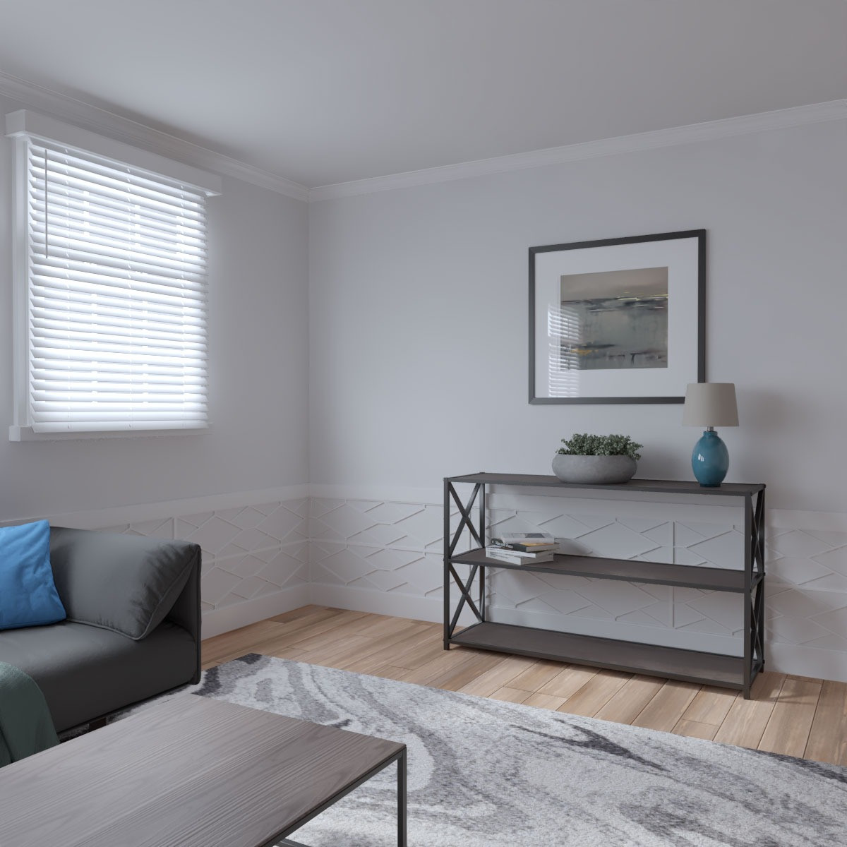 Hudson PVC Wainscot Paneling Kit