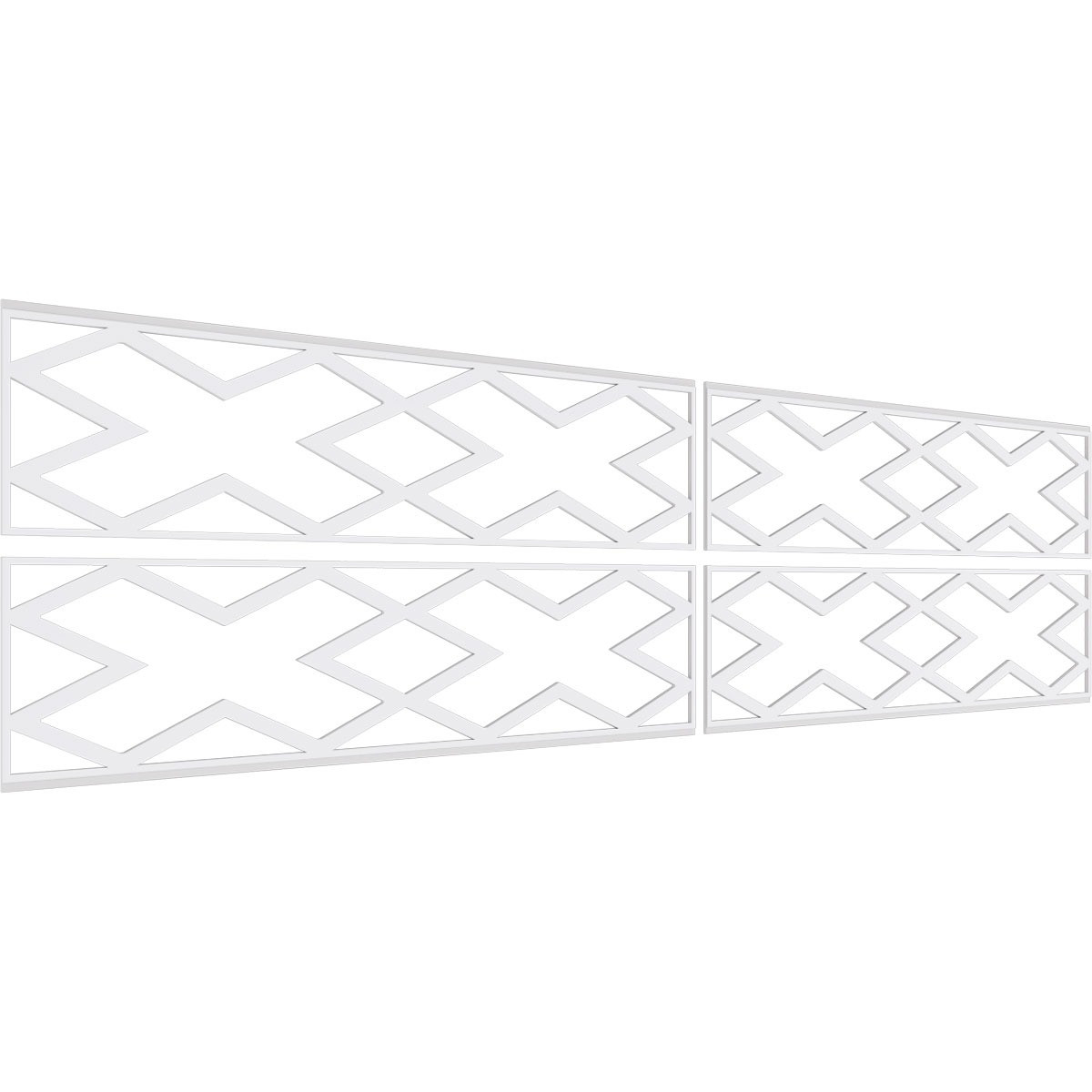 Fowler Fretwork Wainscot Wall Paneling - (Pack of 4)
