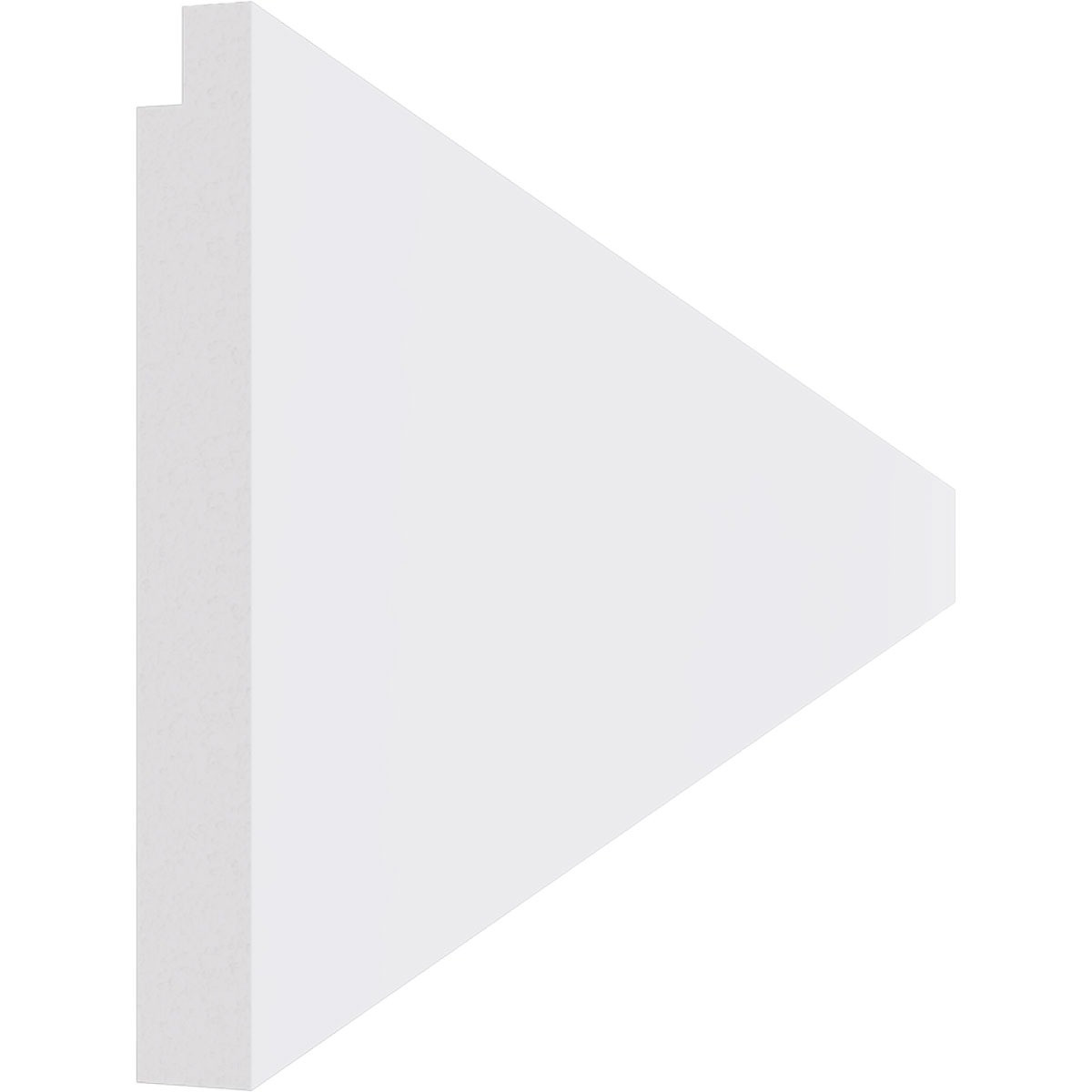 Flat Bottom Rail PVC Wainscot Moulding