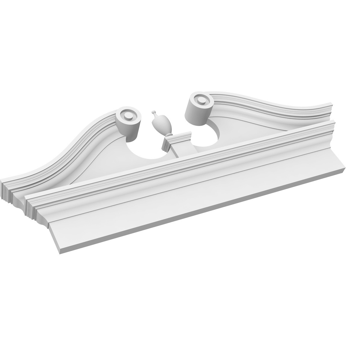 Rams Head Architectural Grade PVC Combination Pediment