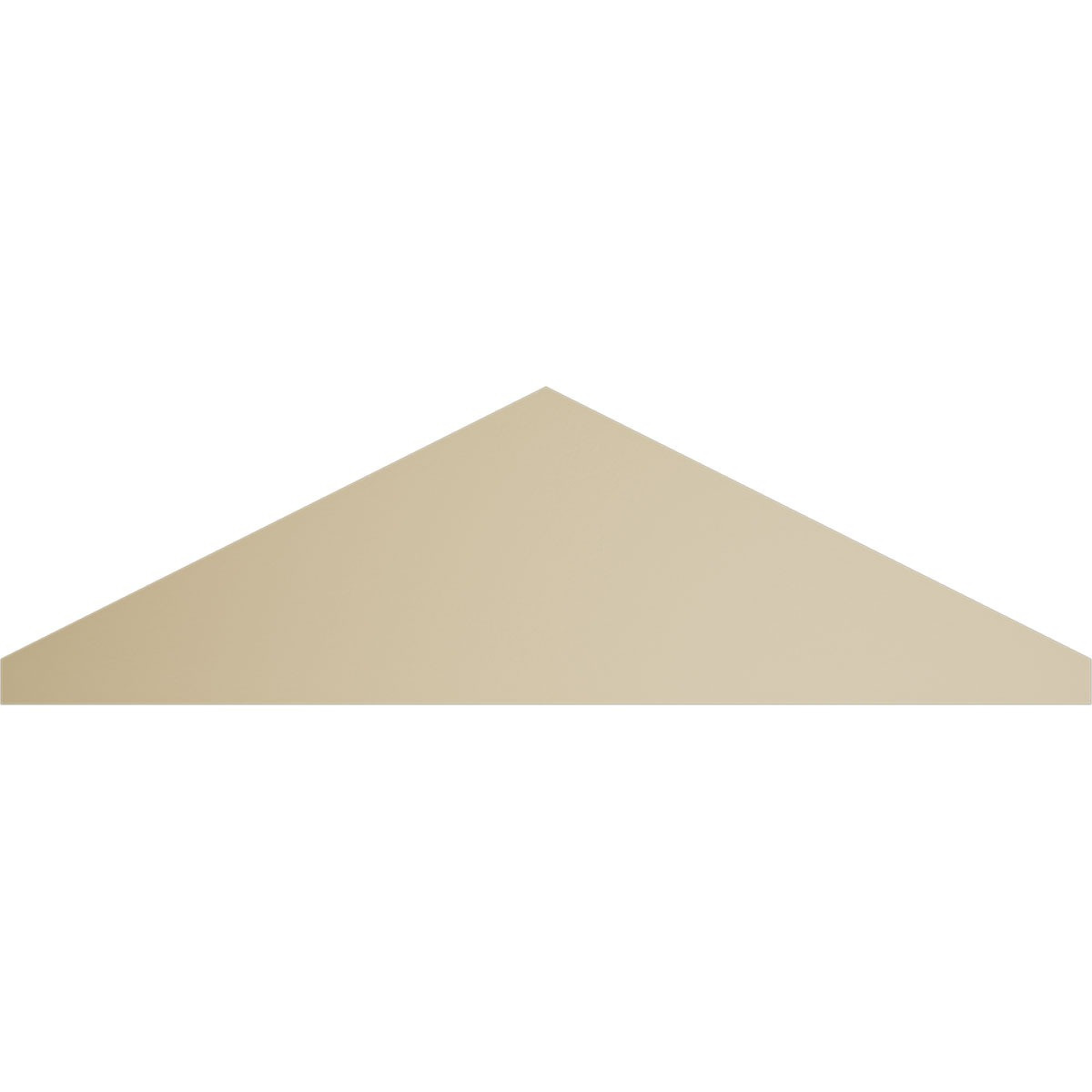 Peaked Cap Signature Urethane Pediment, Primed Tan