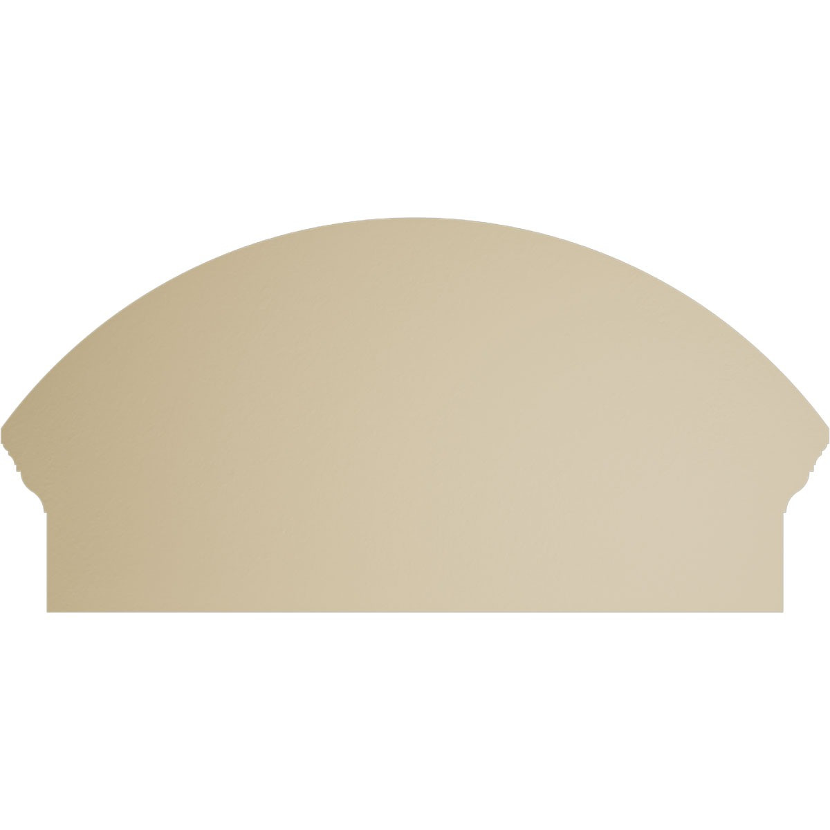 Segment Arch Signature Urethane Combination Pediment, Primed Tan