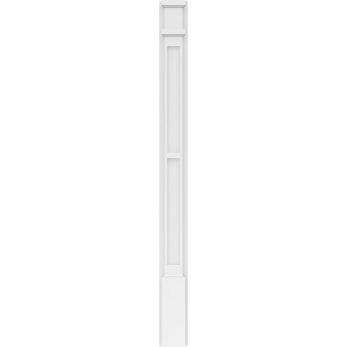 TrueCraft Two Equal Flat Panel Pilaster with Capital & Base ...
