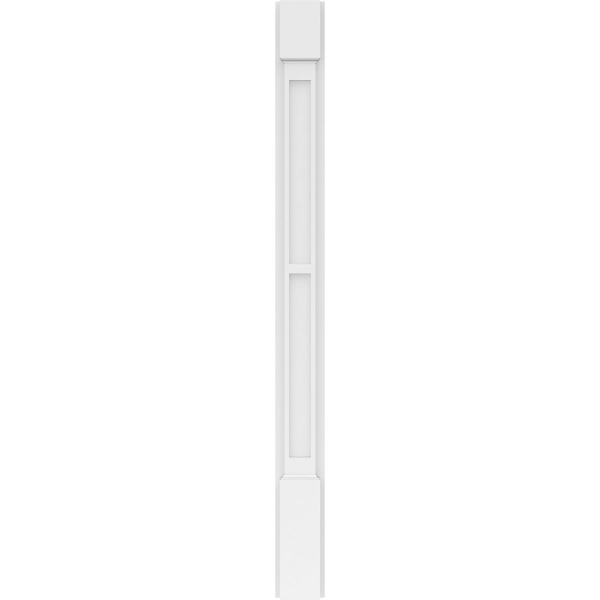 TrueCraft Two Equal Flat Panel Pilaster with Capital & Base ...
