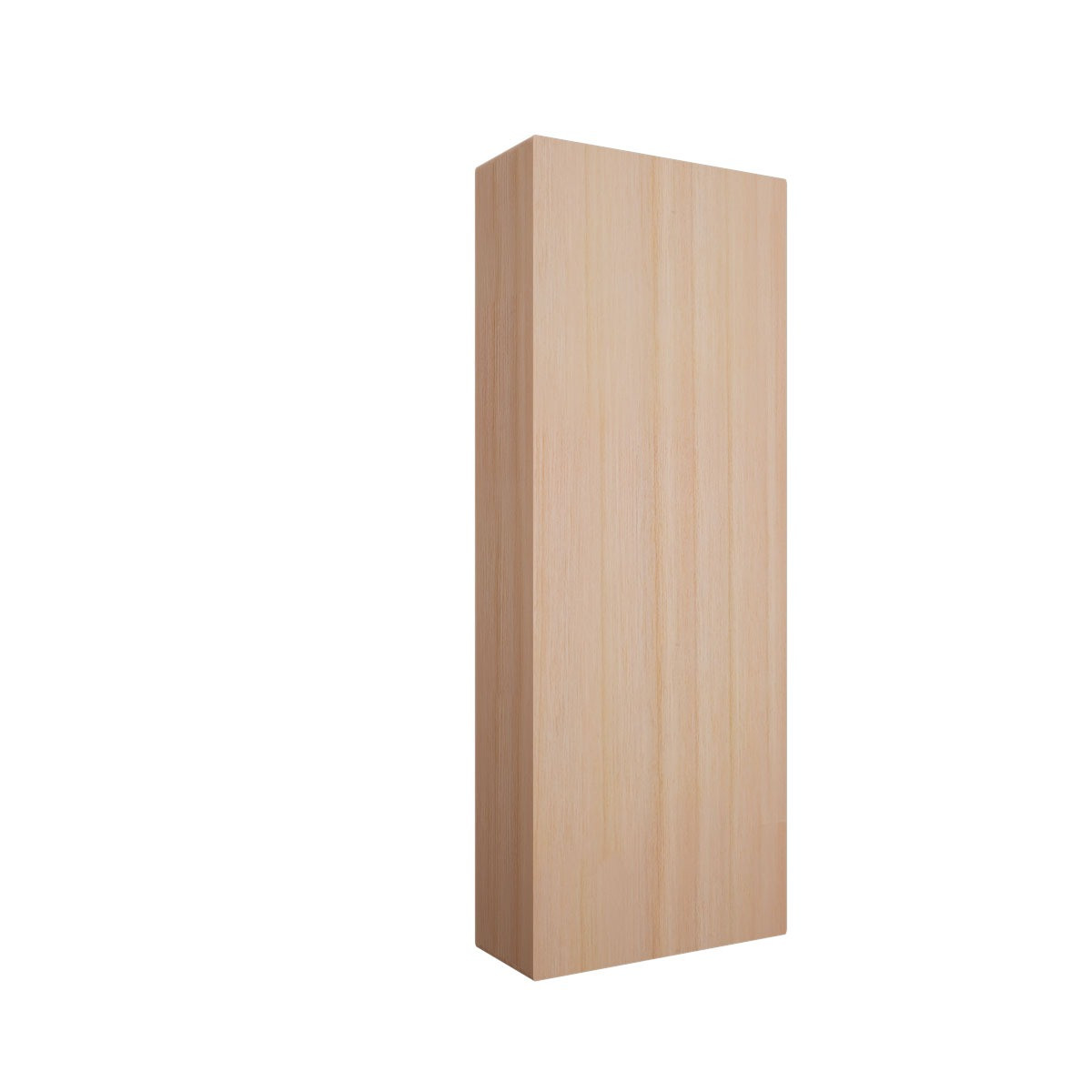 Americraft Solid Hardwood Stain Grade Smooth Plinth Block with Squared Edge