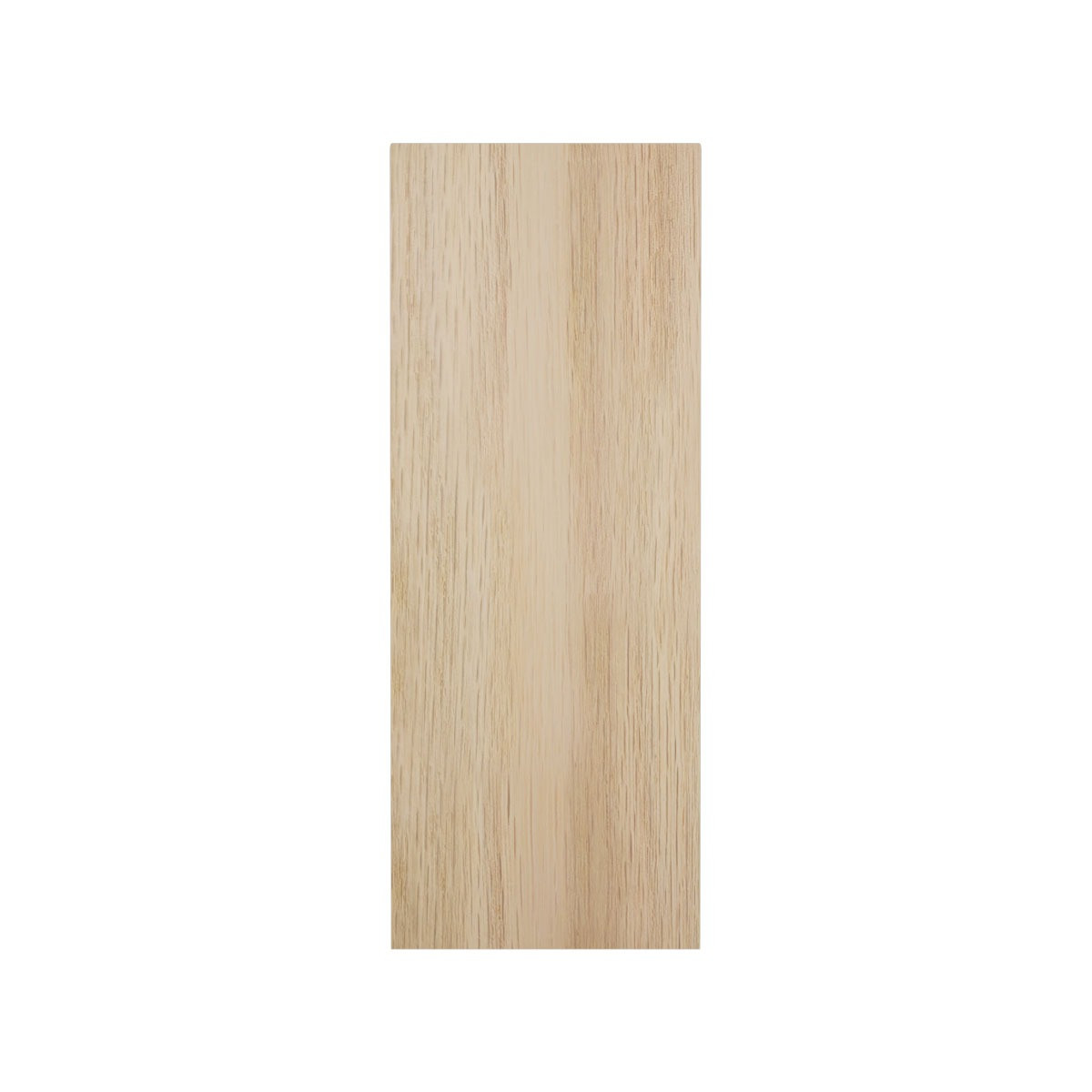 Americraft Solid Hardwood Stain Grade Smooth Plinth Block with Beveled Edge