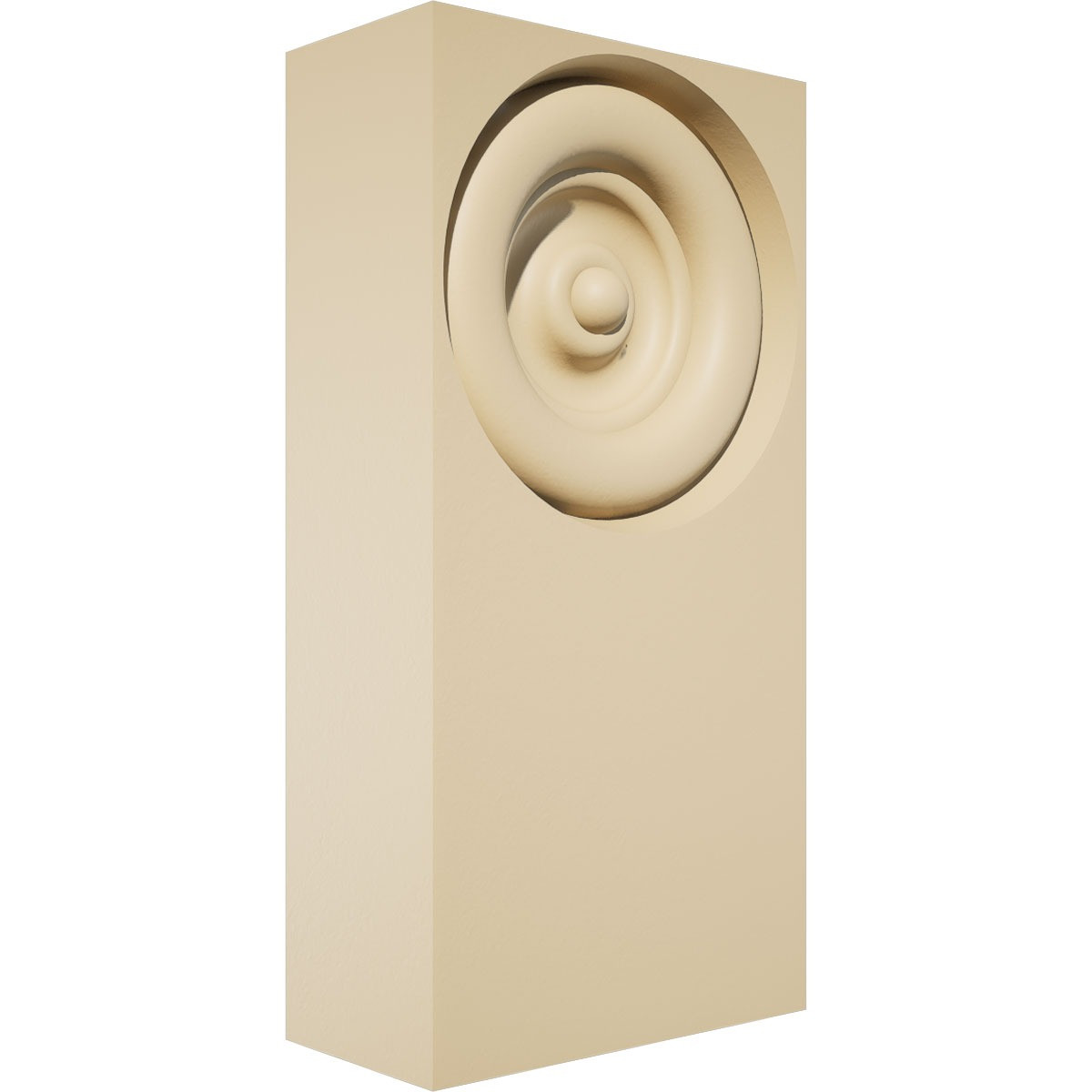 Standard Foster Bullseye Signature Urethane Plinth Block with Square Edge