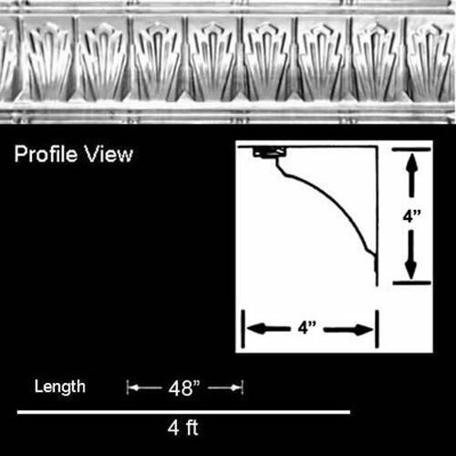Custom Color - Tin Cornice - Powder Coated
