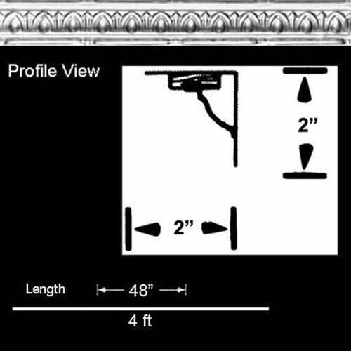 Custom Color - Tin Cornice - Powder Coated