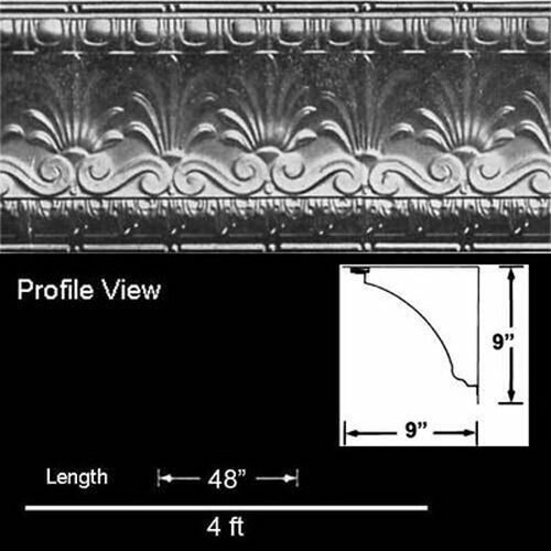 Custom Color - Tin Cornice - Powder Coated
