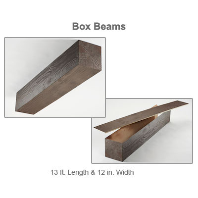 Faux Wood Beams - 13 ft. Length & 12 in. Width