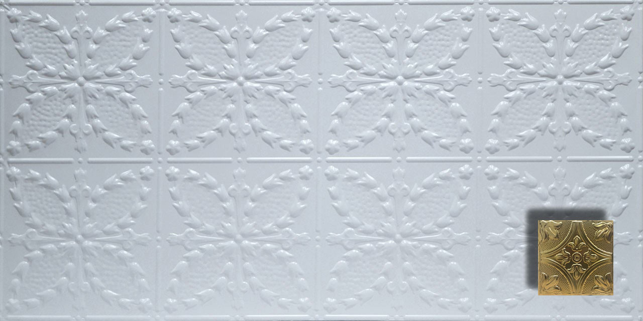 Flutterby - Shanko - Powder Coated - Tin - Ceiling Tile - #335
