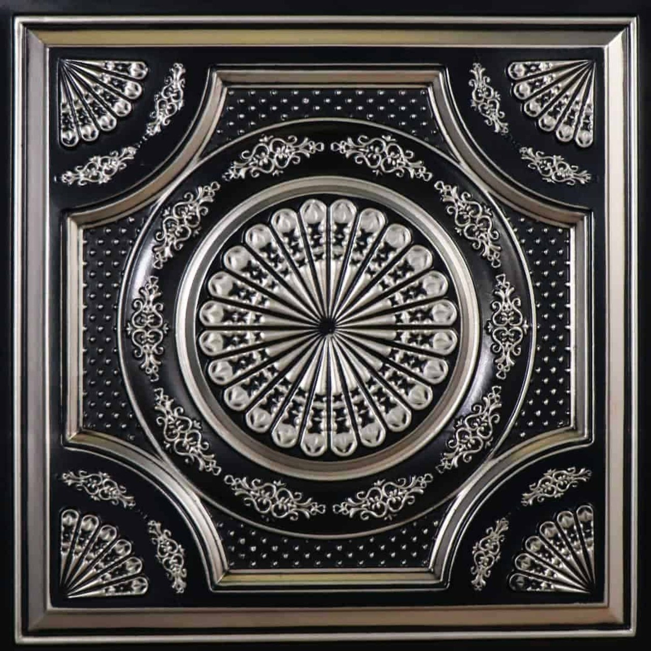 Radial Crown - Faux Tin Ceiling Tile - #309