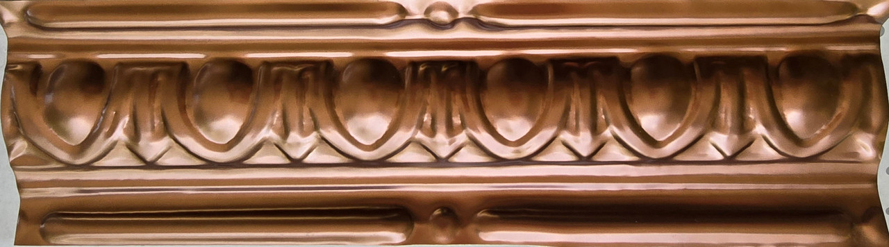 Egg and Dart Medium Shanko Powder Coated Tin Cornice 3.5 in. Wide 4 ft ...