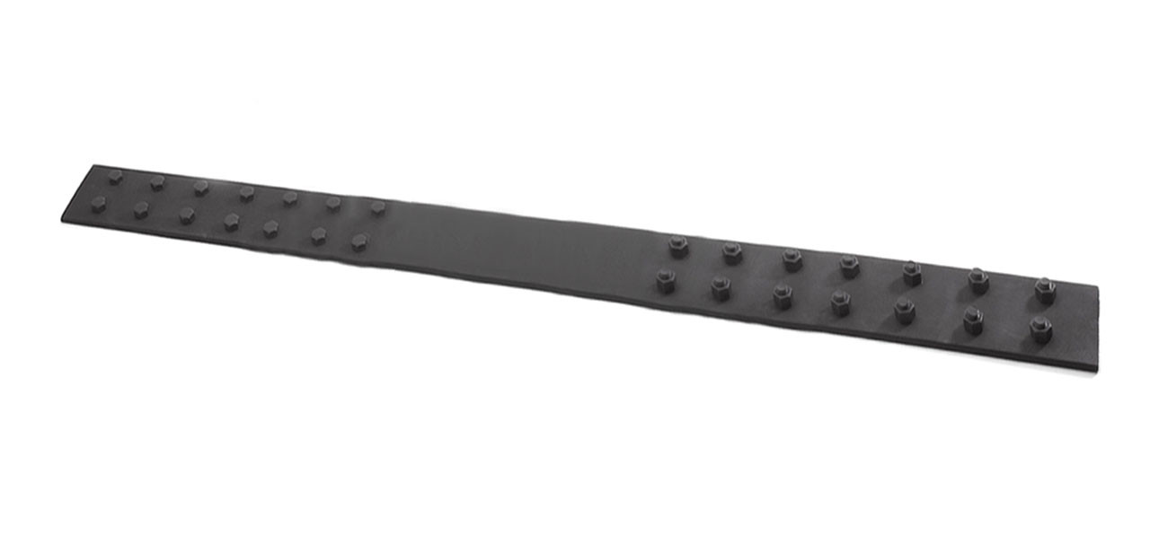 Faux Iron Double Bolt Beam Straps