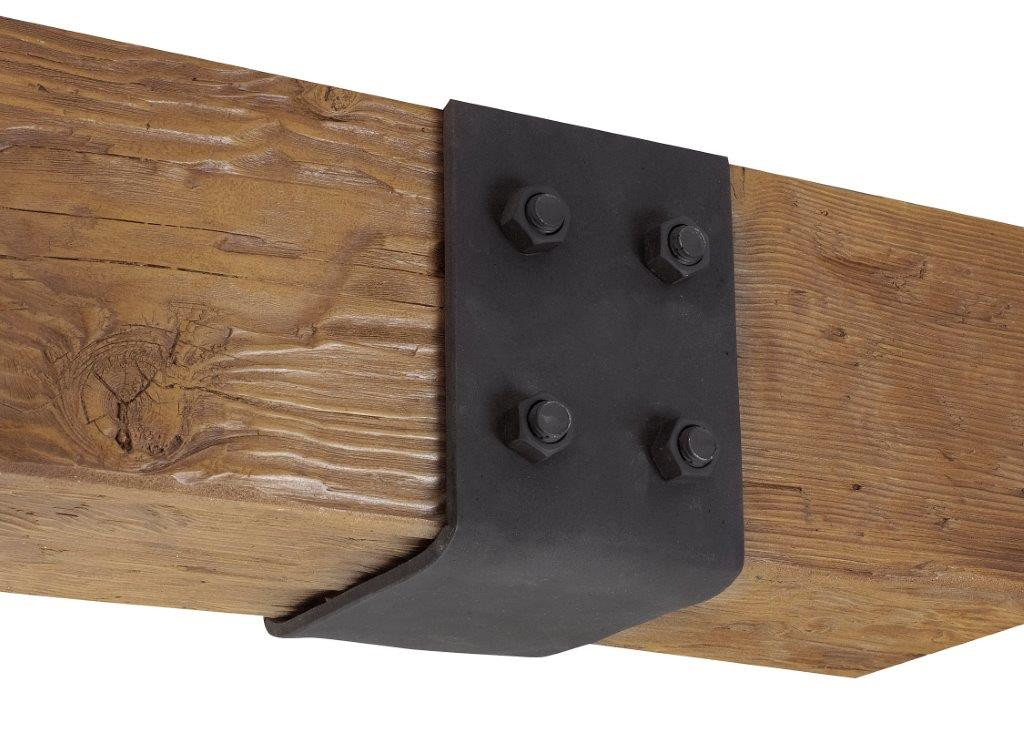 Faux Iron Double Bolt Beam Straps