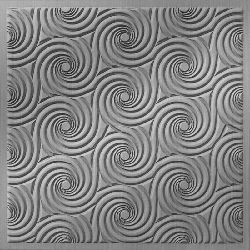 Metallic Finish - MirroFlex - 24 in x 24 in - Glue Up / Drop In - PVC ...