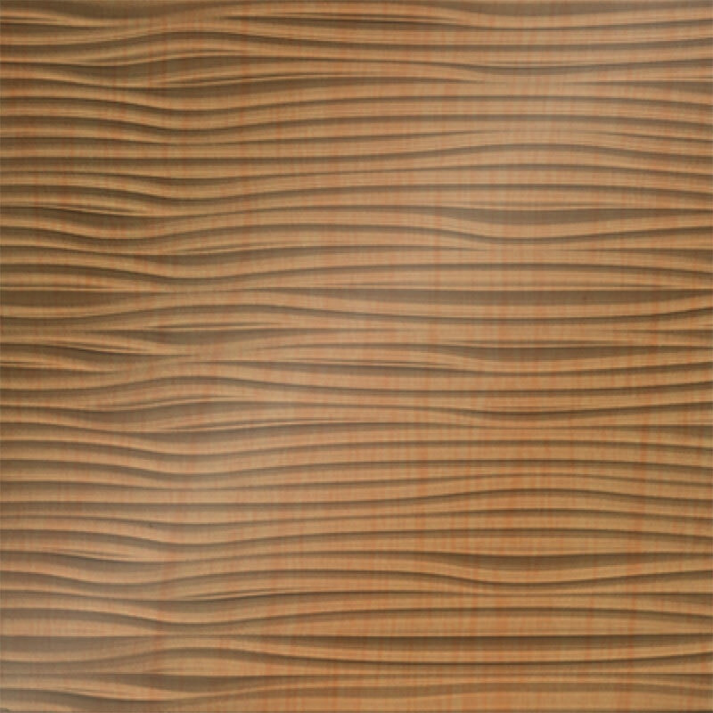 Gobi Horizontal MirroFlex 4x8 / 4x10 Glue Up PVC 3D Wall Panels