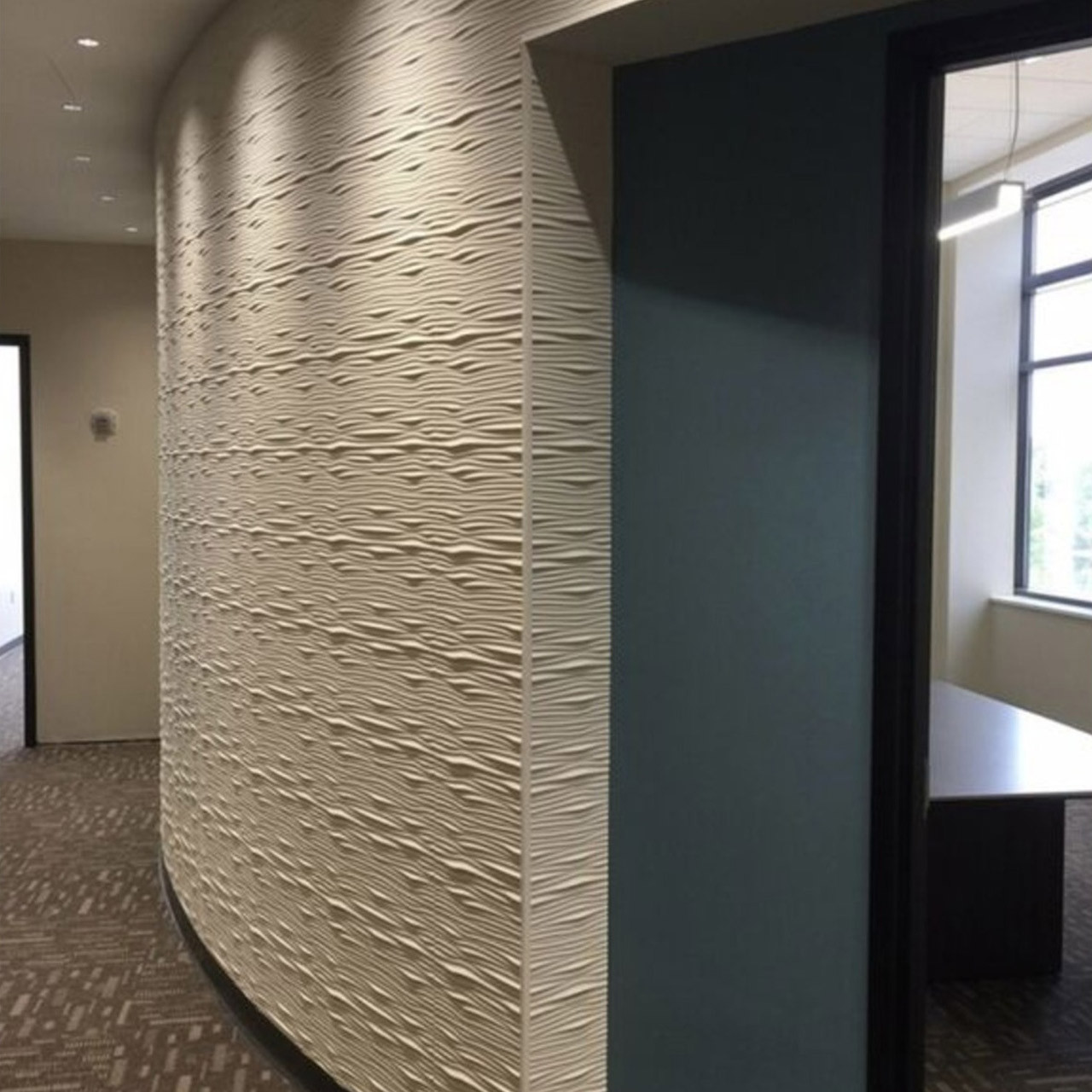 Gobi Horizontal MirroFlex 4x8 / 4x10 Glue Up PVC 3D Wall Panels
