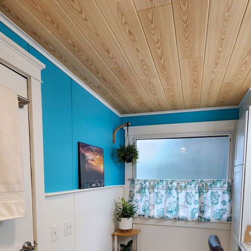 WP01nm Foam Wood Ceiling Planks Bundle covers 12x12 ft Room with ...