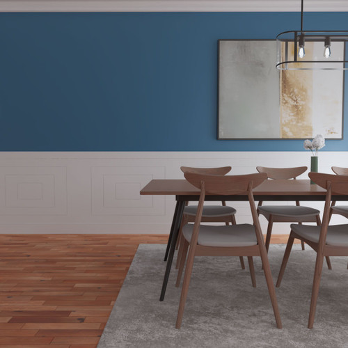 Mid Century Modern PVC Wainscot Paneling Kit