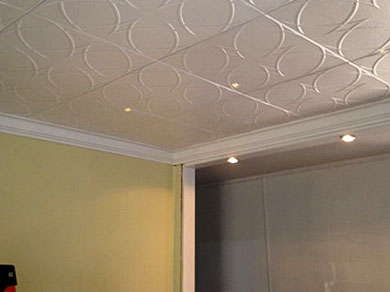 Circles and Stars Glue-up Styrofoam Ceiling Tile 20 in x 20 in - #R82 ...