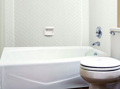 herringbone tile panel