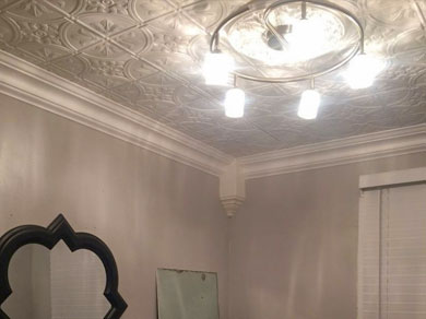 Styrofoam Crown Molding 6 in. Wide 8 ft. Long - #110 DCT