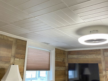 Why you should consider a Beadboard Ceiling - Decorative Ceiling Tiles ...
