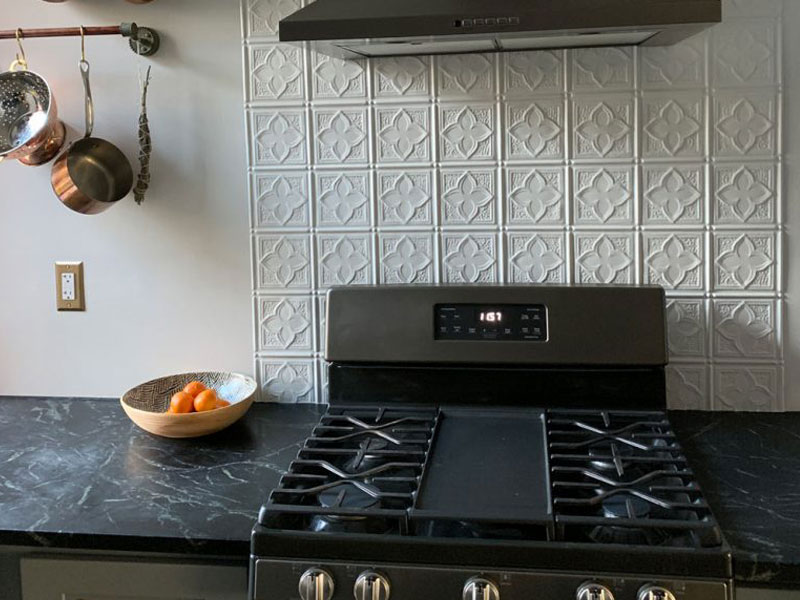 Tin Backsplash Tiles Holydecot Tin Wall Tiles Nail Up Tin Ceiling