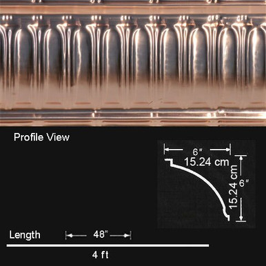 Quality 3D Stamped Real Copper Cornices Made in USA