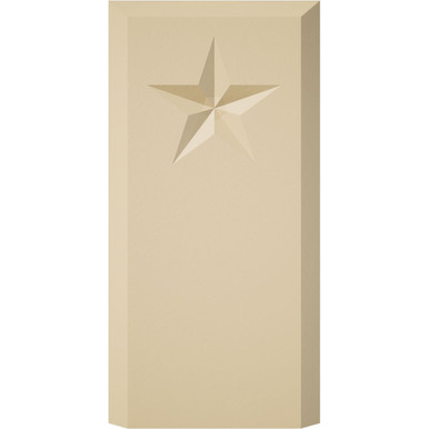 Standard Foster Star Signature Urethane Plinth Block With Beveled Edge