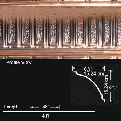 Quality 3D Stamped Real Copper Cornices Made in USA