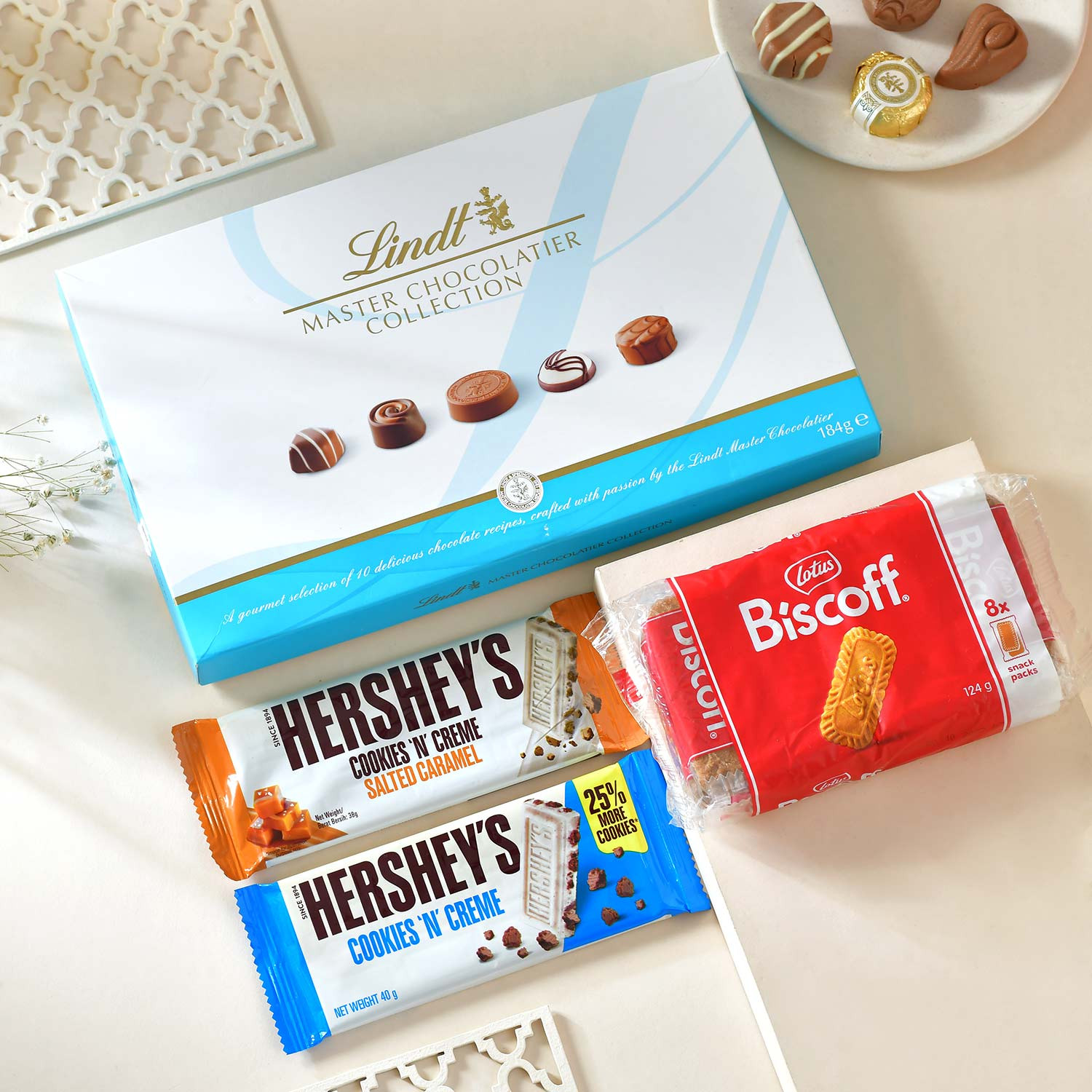 Deluxe Chocolate & Biscuit Indulgence Hamper - Rakhi.com