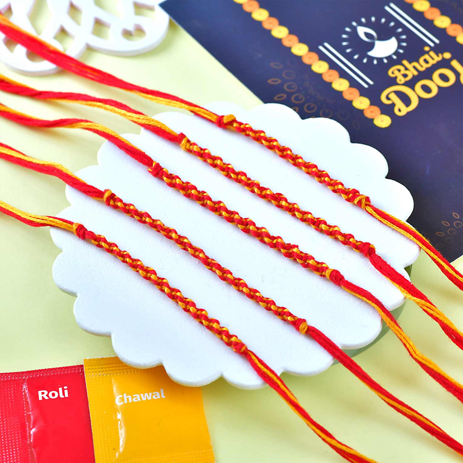 Five Pavitra Dhaga for Bhai Dooj - Rakhi.com