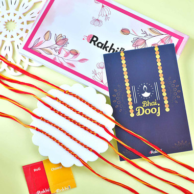 Five Pavitra Dhaga for Bhai Dooj - Rakhi.com