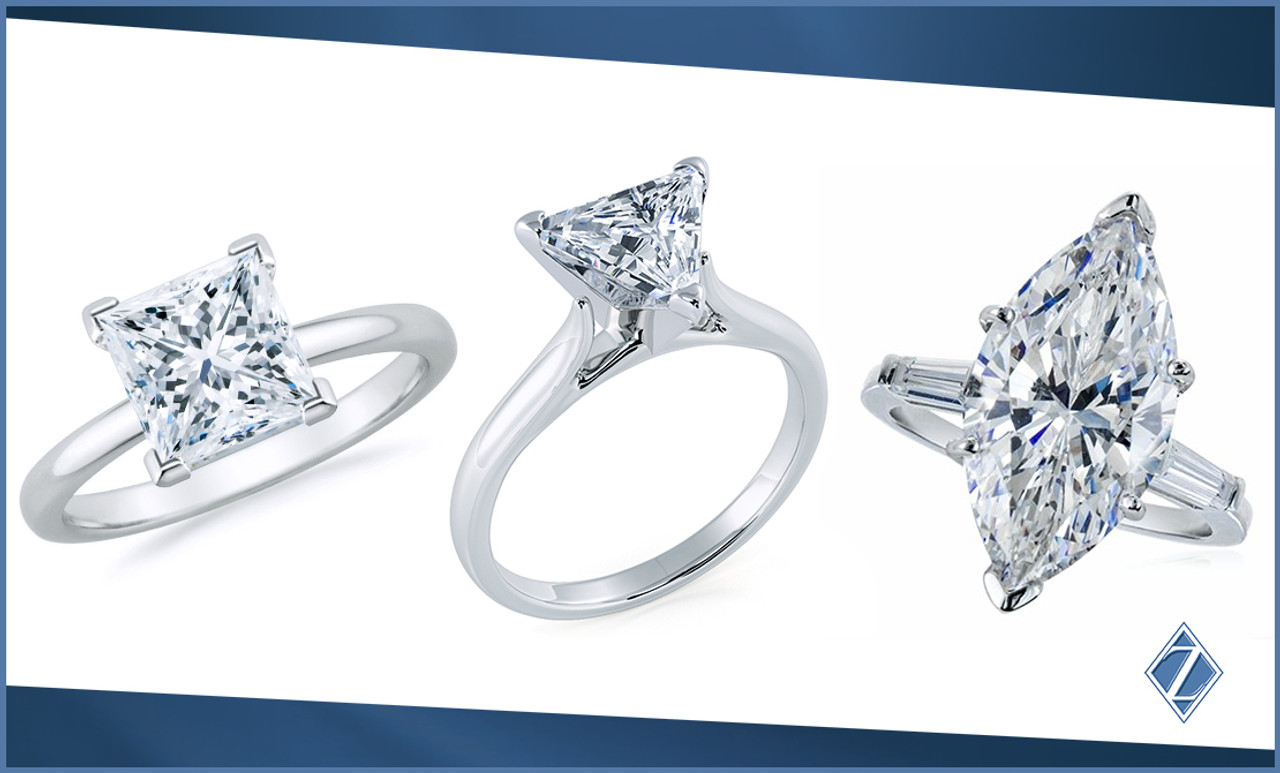 V Prong Set Diamond Engagement Rings - Guide To V-Prong Settings - Ziamond